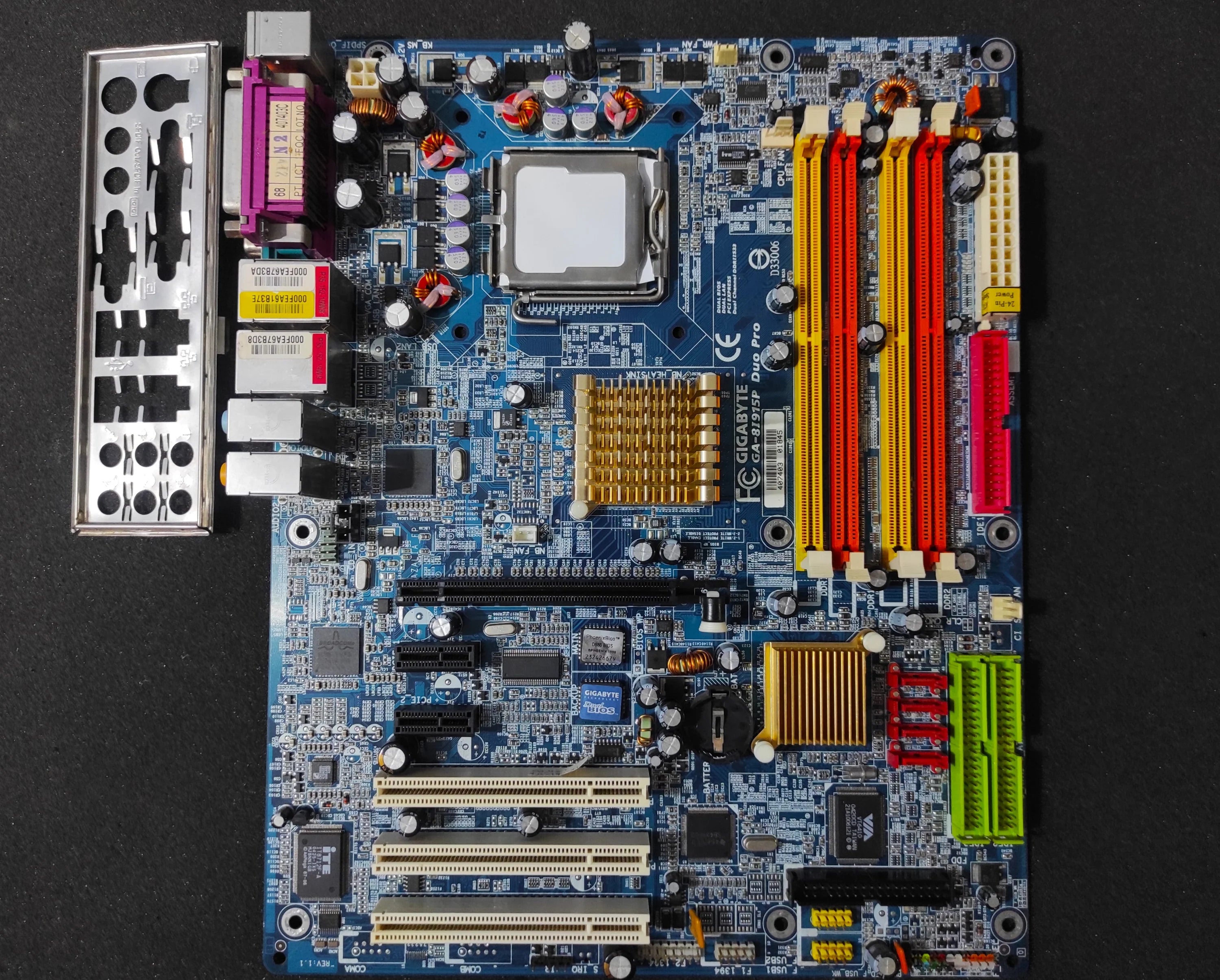Gigabyte GA-8I915P Duo Pro Socket 775 ATX Motherboard DDR PCIe x16 ...